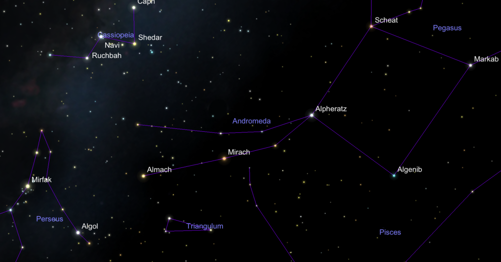 The Colorful Double Star Almaak in Andromeda - Cosmic Pursuits